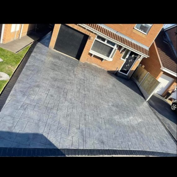 Imprinted Concrete Driveway in West Yorkshire | A1 Driveways
