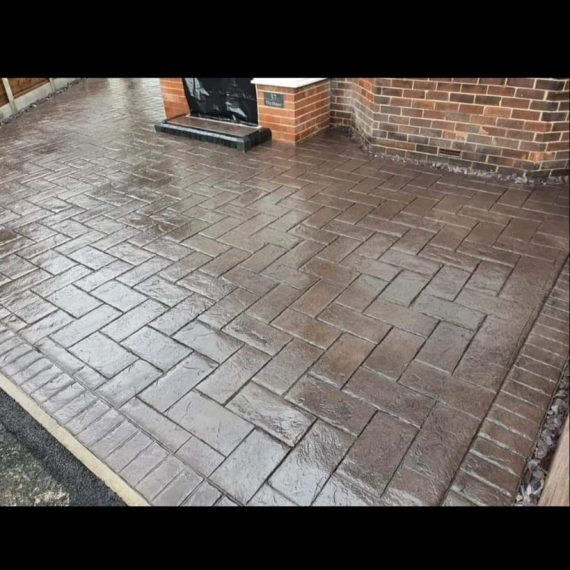 Imprinted Concrete Driveway in West Yorkshire | A1 Driveways