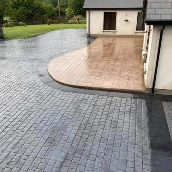 Imprinted Concrete Driveway in West Yorkshire | A1 Driveways