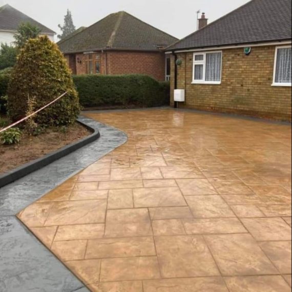 Imprinted Concrete Driveway in West Yorkshire | A1 Driveways